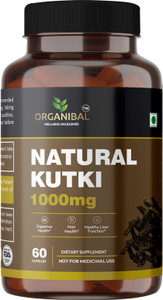 ORGANIBAL Natural Kutki Capsules For Liver Support And Detox, Digestion ...
