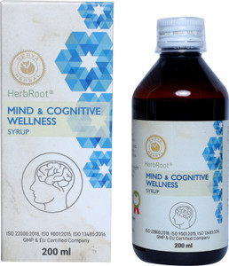 HerbRoot Herbal Mind & Cognitive Wellness Syrup, 200ml, Price in India ...