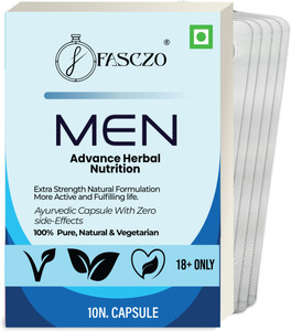 Fasczo Men Wellness Power Capsule For Men ; Relieves Stress, Tiredness ...