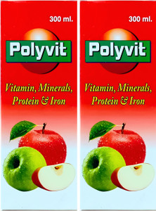 HERBSHD Polyvit Syrup | Vitamin, Minerals, Protein & Iron | 600 ml ...