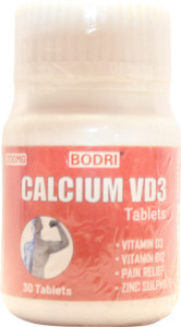 BODRI CALCIUM VD3 Tablets with Vitamin D3,Magnesium,Zinc For Supports ...
