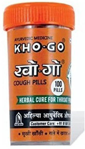 KHO-GO Pills for Cough & Sore Throat, Ayurvedic Tablets For Seasonal ...