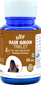 YTM Hair Grow Tablet Control Hair Fall, Grow faster hair vitamin- 60 ...