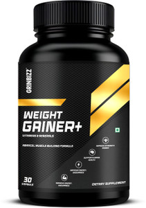 grinbizz Weight Gainer Capsule Body Mass Gain/Boost Stamina & Strength ...