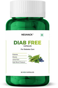 Neuhack Diab Free Capsules with Neem Karela Jamun For Diabetes & Sugar ...