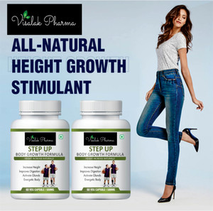 visalak pharma Step Up Body Growth Height Increasing Booster(An ...