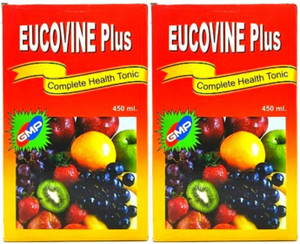 HERBS N DRUGS Cherry Up Vitamin Syrup 450ml & Eucovin Plus Syrup 900ml ...