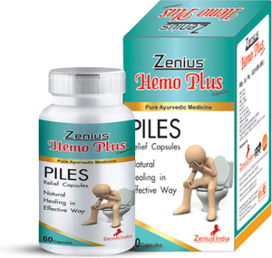 Zenius Ayurvedic Hemo Plus Capsule | Piles Medicine or Piles Stop ...