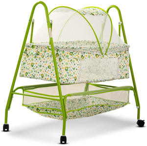 GoodLuck Baybee Crib with Mosquito Net for Sleeping cradle Bed Cradle ...