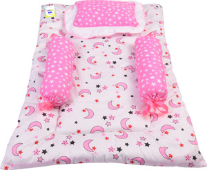 Toddylon Cotton Baby Gaadi for New Born With Cushioned Pillow And 2 ...