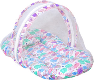 Kid's Charm Umbrella Mosquito Net Bed with Zip & Neck Pillow For Born ...