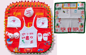 PREETENCY New Born Baby Naming Ceremony(PAGLI RUMAL Printed Chhathi Set ...