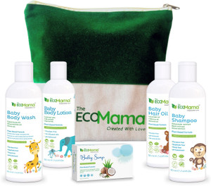 The Eco Mama 5-in-1 Baby Care Kit (Small)| Shampoo, Soap, Body Lotion ...