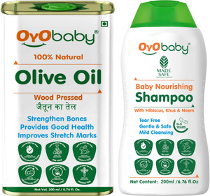 Oyo Baby Combo Baby Shampoo and Extra Virgin Olive oil for Baby - | Buy ...