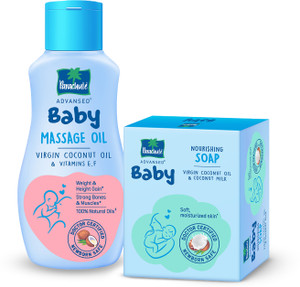 Parachute Advansed Baby Massage Oil & Nourishing Soap with Virgin ...