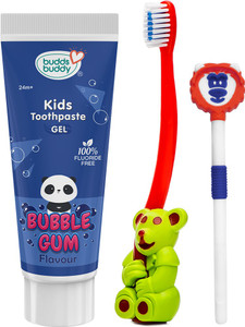 Buddsbuddy Kids Oral Care Combo (Ola Toothbrush+Bubble Gum Toothpaste ...
