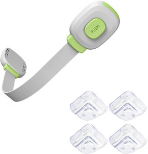 Safe-o-kid Push Key, Child Safety Lock With Smiley Shaped,Corner Safety ...