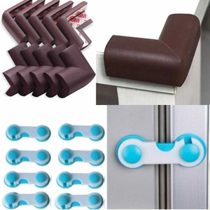 DHASRAM Baby Safety Cabinet Locks,Table Corner Protectors,Rubber ...
