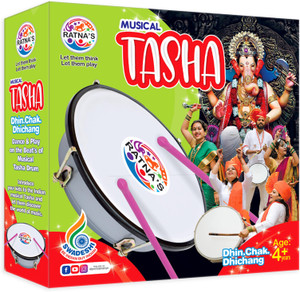 Ratnas Tasha Musical Instruments for Kids (1399) (Multicolour) Rattle ...