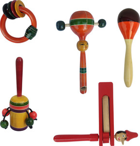 Homekrafts Eco-friendly set of Five Wooden Non Toxic new born baby ...