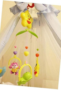 SALEOFF Musical Sound Rattle Cot Rotating Cradle & Bed Jhoomer With ...