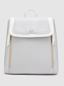 GLO by Globus Women Light Grey Solid Smart Casual Backpack 10 L ...