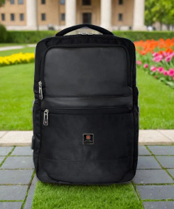 SWISS MILITARY Blackjack Black Laptop Backpack with Quick Access ...