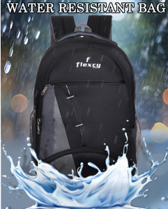 FLEXCY LEATHER BLACK FLEXCY NEW THREE PARTITION BACKPACK_11 35 L ...