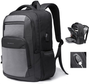 Red Lemon Swiss Cut Design 15.6 Inch Laptop Backpack With USB Charging ...