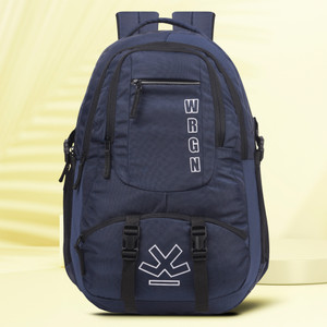 WROGN Solid Polyester Laptop Backpack 45 L Laptop Backpack Navy - Price ...