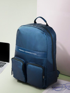 French Connection Brand Logo Ergonomic Backpack 23 L Backpack Navy Blue ...