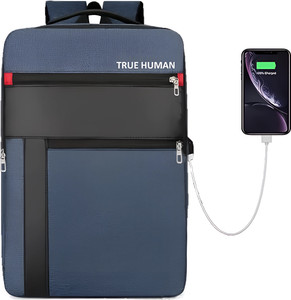 True Human Multi-purpose backpack With USB charging Port 28 L Backpack ...