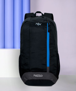 PAZZO Medium (One Compartment) 20 L Backpack Black-Grey-Blue - Price in ...