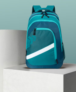 Lunar's V Line - 3 Compartment College | School Bag 35 L Backpack Blue ...