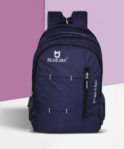 Bluejay Navyblue Backpack With Free Pouch 35 L Backpack Navy Blue ...