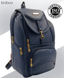 BIBO Small 18 L Backpack BLUE school bag for college girls and working ...