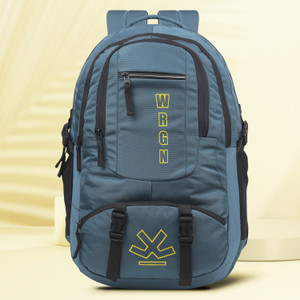 WROGN Teal 38 Liters Solid Polyester Laptop Backpack 38 L Laptop ...