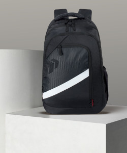 Lunar's V Line - 3 Compartment College | School Bag 35 L Backpack Black ...