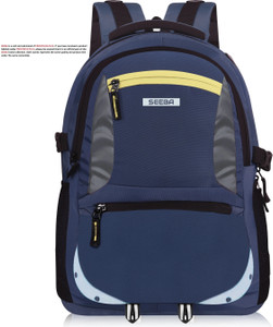 SEEBA Waterproof Febric Spacy Unisex School Bag With Reflective Strip ...