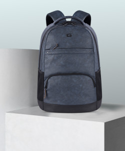 Gear Vintage 2 Leather without Anti Theft 33 L Laptop Backpack Navy ...