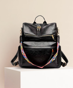 WomenBuzz Fashion Shoulder Multipurpose Knapsack Convertible Top Handle ...