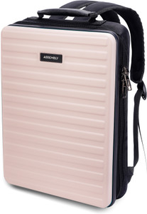 Assembly Luggage Hard Shell Sleek Bag-Padded Compartment-Desert Ivory ...