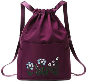 KAVITA SOTRE Waterproof Drawstring Backpack Embroidery Lightweight ...