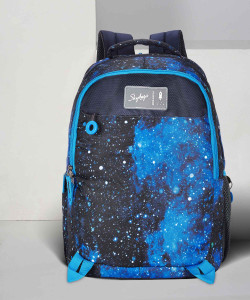 SKYBAGS Polyester 34L Riddle School Backpack Black 34 L Backpack Black ...