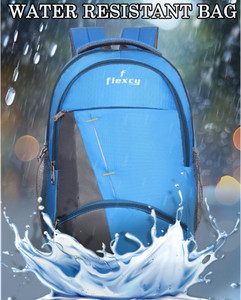 FLEXCY LEATHER SKY BLUE FLEXCY NEW THREE PARTITION BACKPACK_14 35 L ...