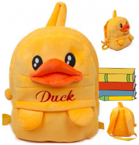 Bluemoon Yellow Duck Kids School Bag Duck Soft Plush Backpacks Cartoon ...
