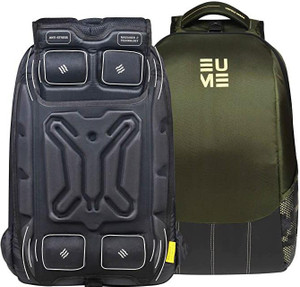 EUME Wave 26 L Laptop Backpack Dark Green, Gold - Price in India ...