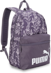 PUMA Phase AOP Backpack 22 L Laptop Backpack Purple Charcoal-Floral AOP ...