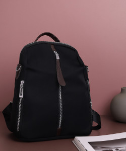 Haute Sauce Women Solid Black Backpack 27 L Backpack Black - Price in ...