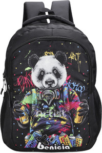 Bmode 40ltr Black Panda printed Waterproof Backpack For Unisex (With ...